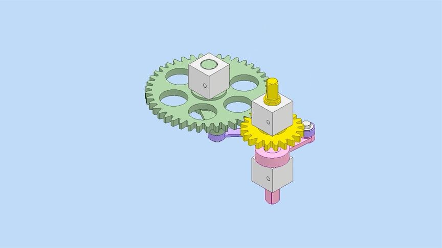 一种自动正反转齿轮机构,一起看看吧!