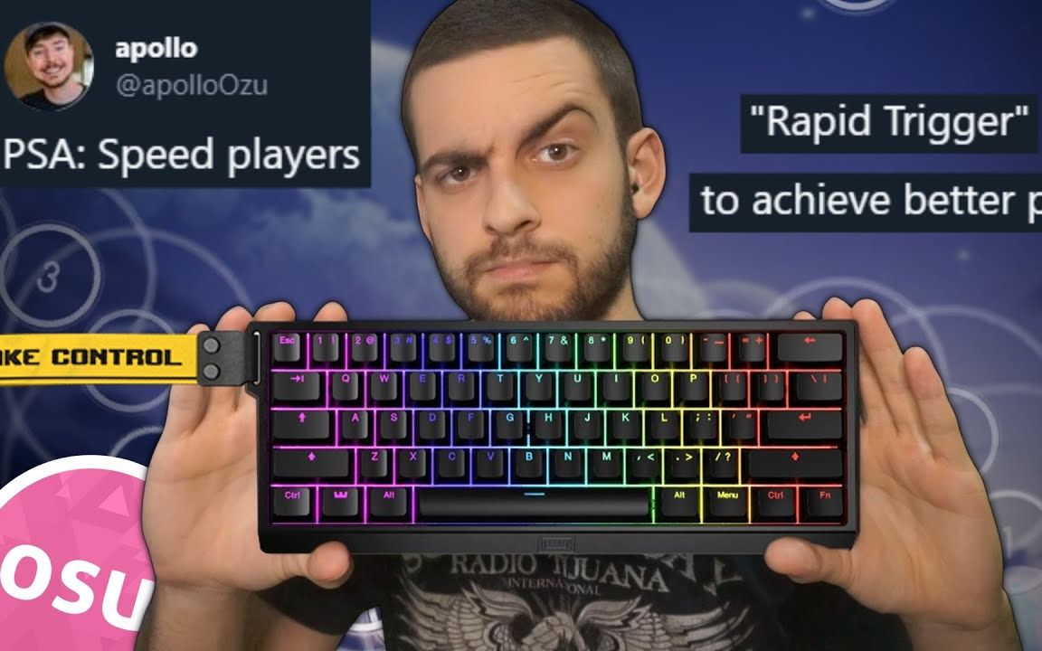 Wooting 60HE- 能破解osu的键盘!