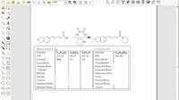 如何使用ChemDraw中的化学计量学计算表格