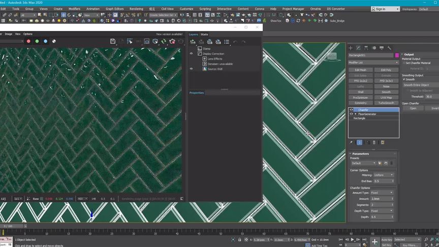 3dmax瓷砖墙面建模材质制作