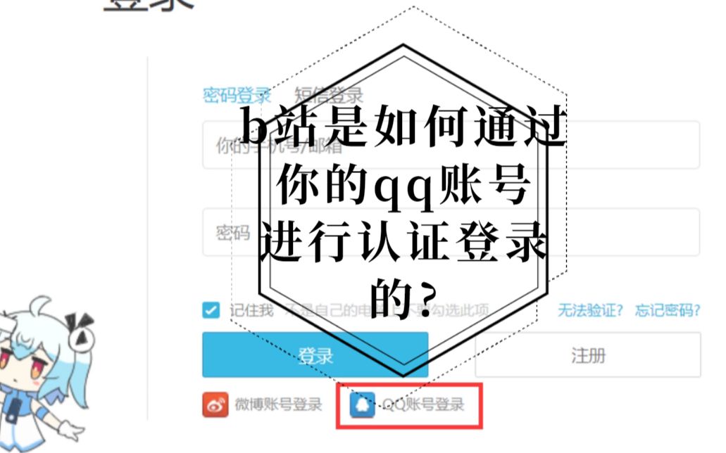 b站是如何通过你的qq账号进行认证登录的?