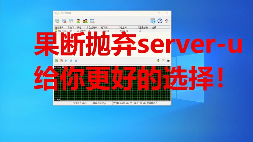 server-u太臃肿了!分享功能性能毫不逊色server-u的ftp软件