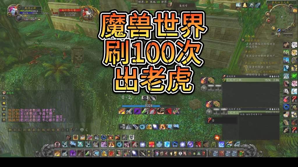 魔兽世界怀旧服wlk单刷老虎100次_网络游戏热门视频