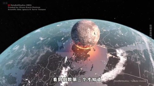 陨石撞击地球模拟:不同尺寸下的地球变化及影响分析