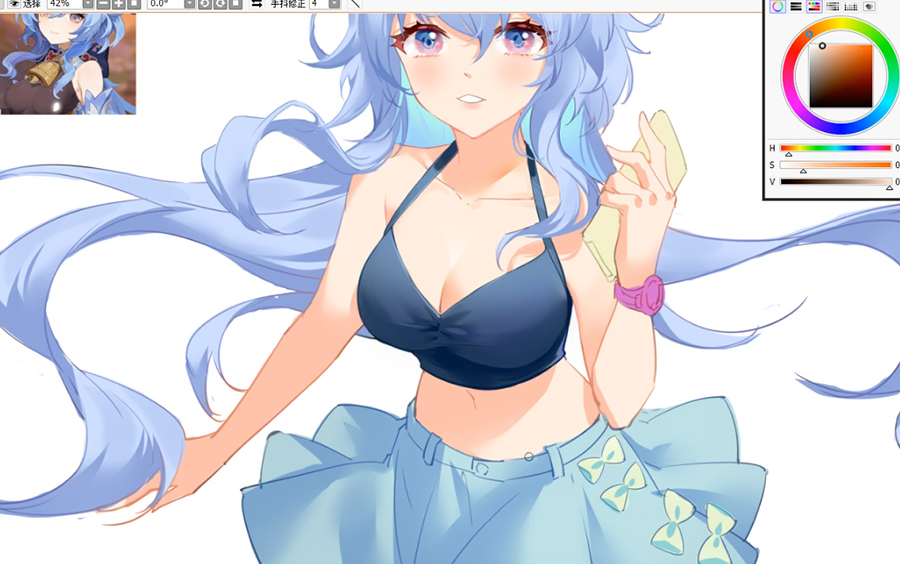 【板绘教程】同人绘画原神甘雨详细教程来了