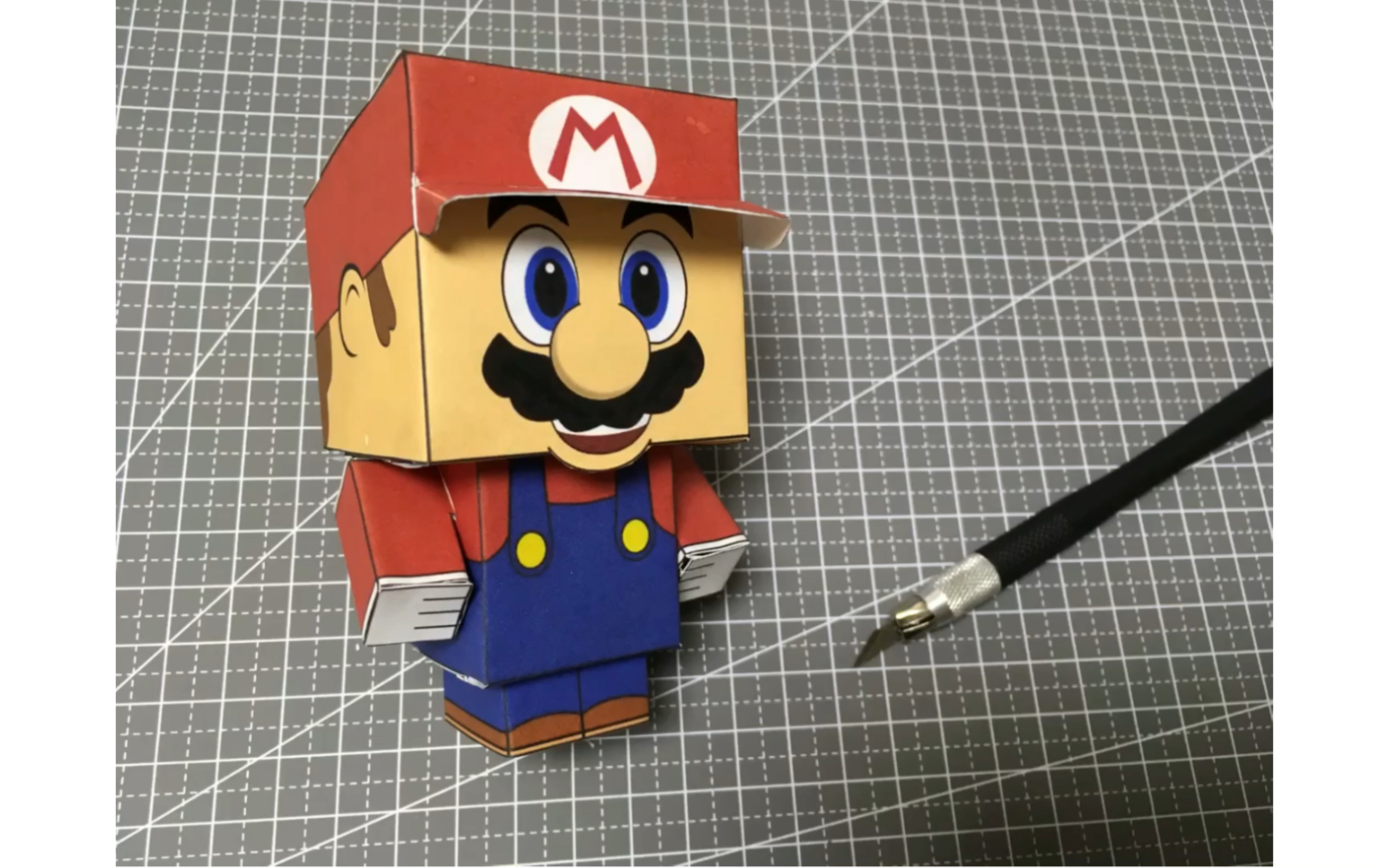 【马里奥】儿时回忆马里奥纸模型玩具制作