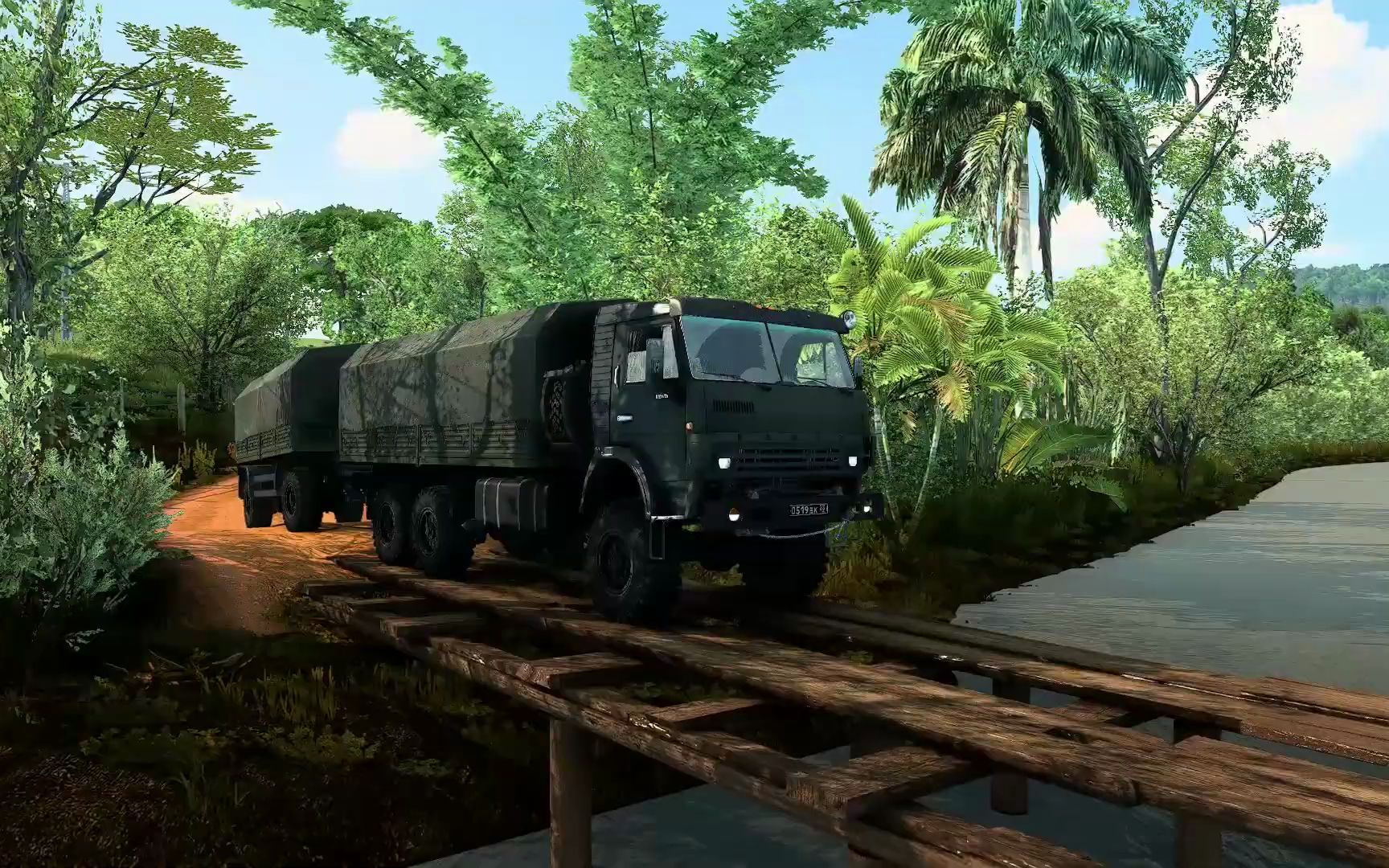 欧卡2Mod:西伯利亚/矿山/烂路专属怪兽 卡玛兹43101全地形卡车 ...