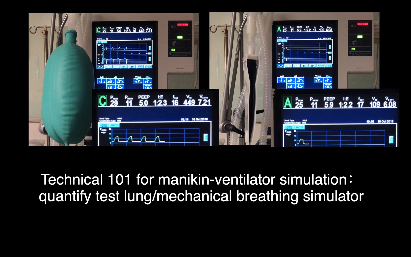 手动呼吸模拟器测试。