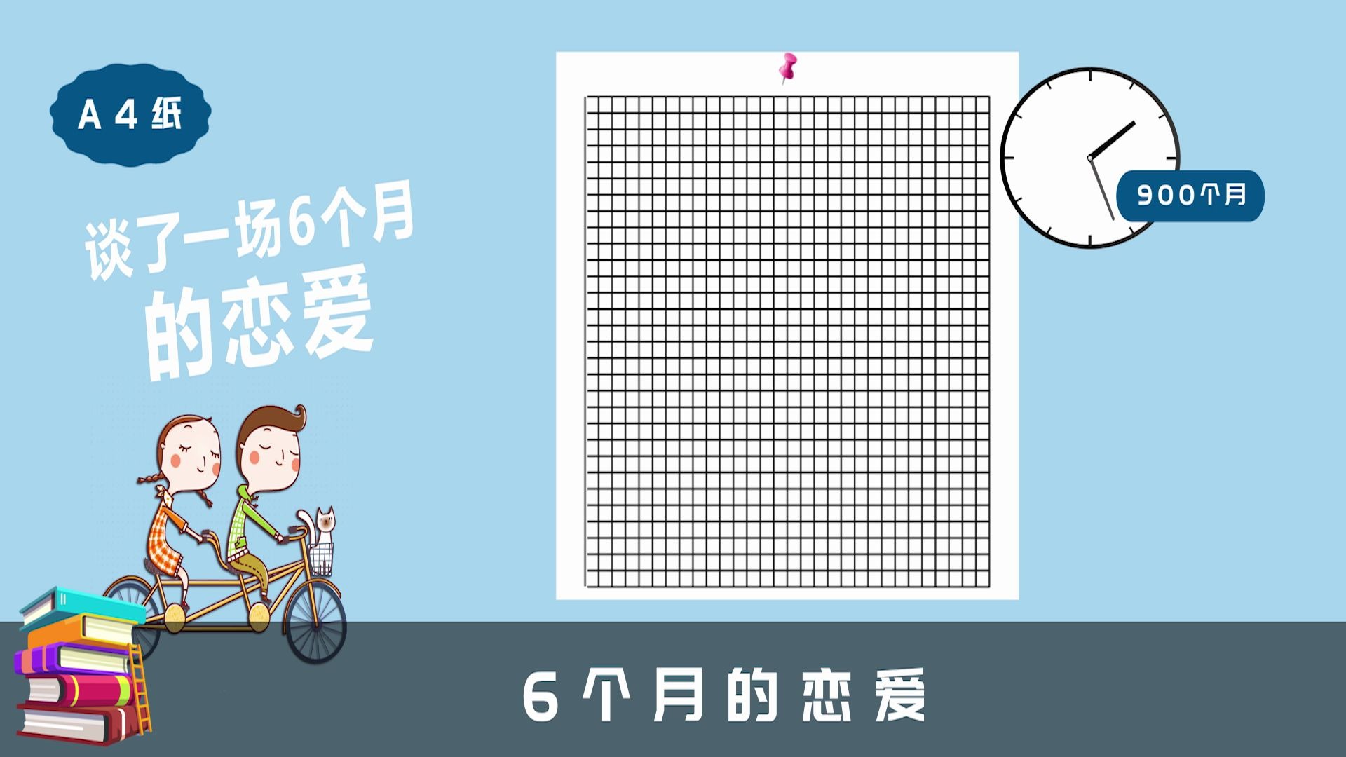 原创动画:人生的A4纸,人生其实只有900个月,珍惜时间