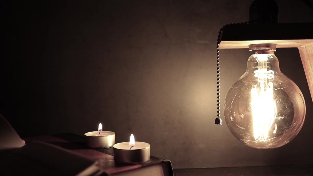 【白噪音】陪你挑灯夜读---钟表计时/烛火/翻书等(1小时)