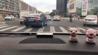 毅途A200带油耗车速转速电压超速报警抬头显示器道路实拍