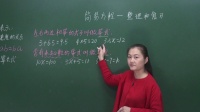 人教版小学数学五年级上册 申梦香 张琼 第22集 简易方程-整理和复习
