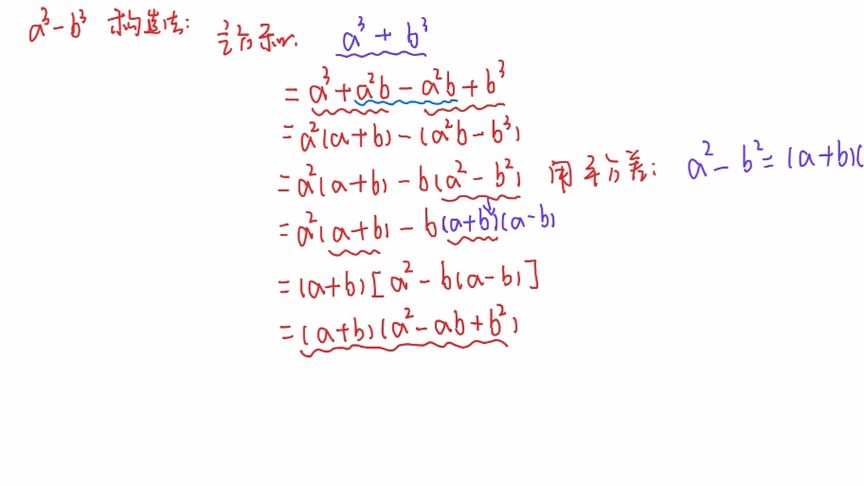 立方和公式推导