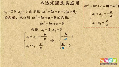 学霸笔记:韦达定理及其应用