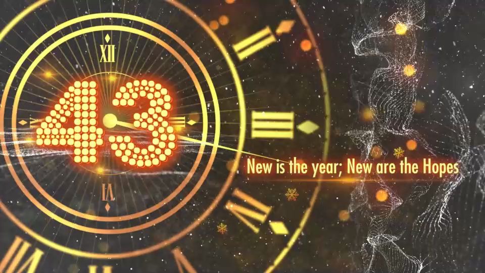 FCPX插件-新年倒计时开场片头