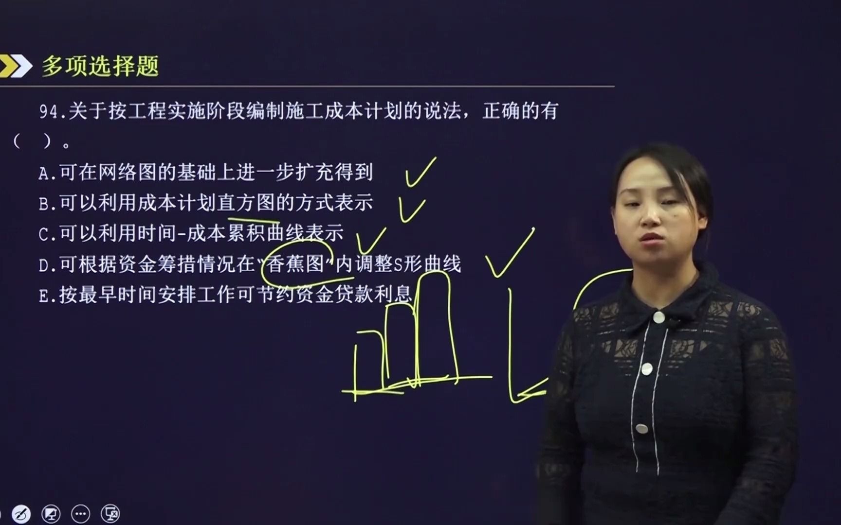 94.关于按工程实施阶段编制施工成本计划的说法,正确的有?