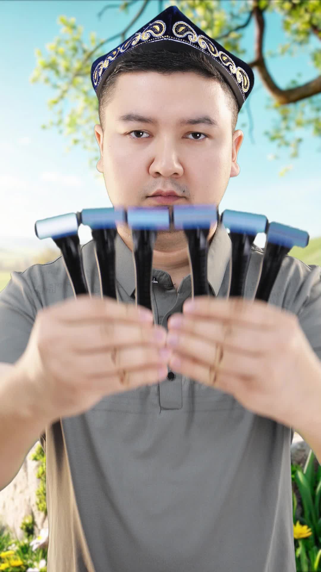 6层手动刮胡刀6层刀片刮毛刀剃须刮胡子