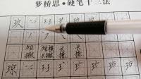 《硬笔书写十三法》系统训练“玖”字
