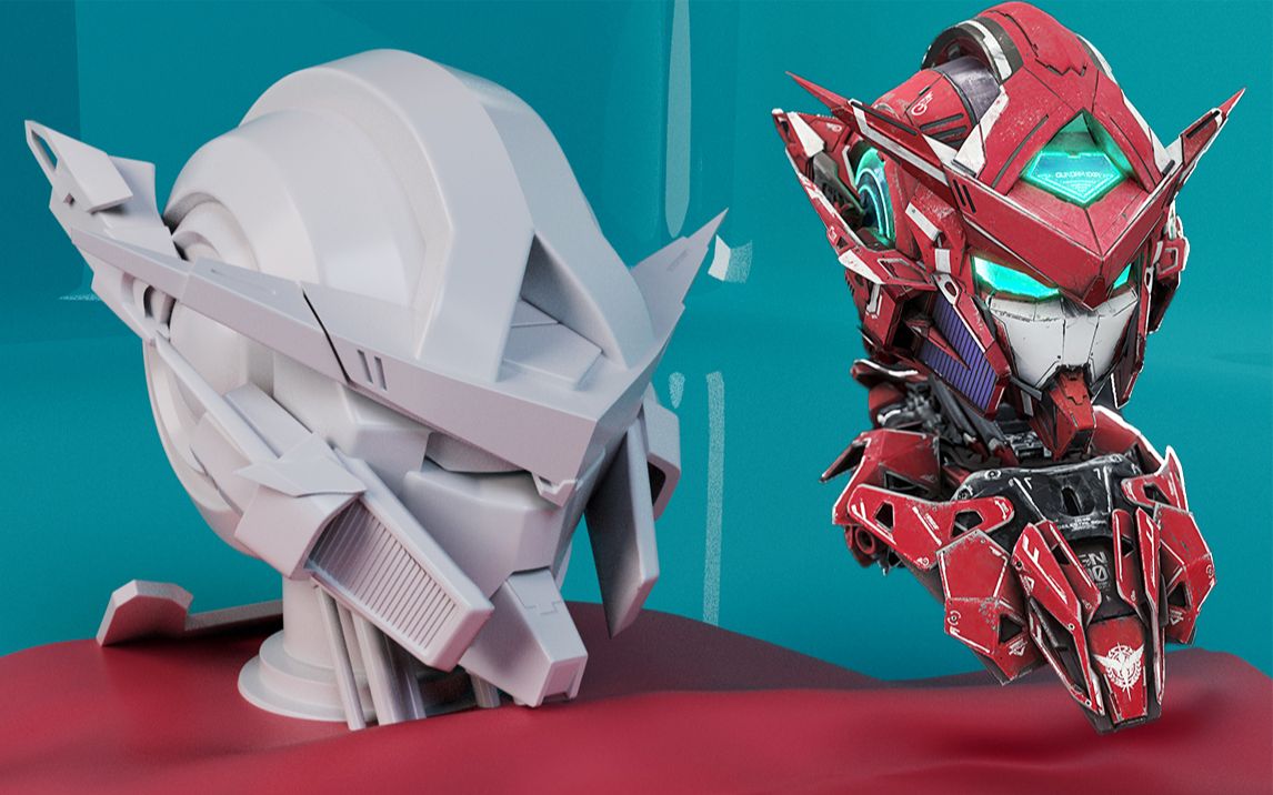 【Maya角色建模】从box教你次世代机甲模型制作,硬表面卡线布线技巧...