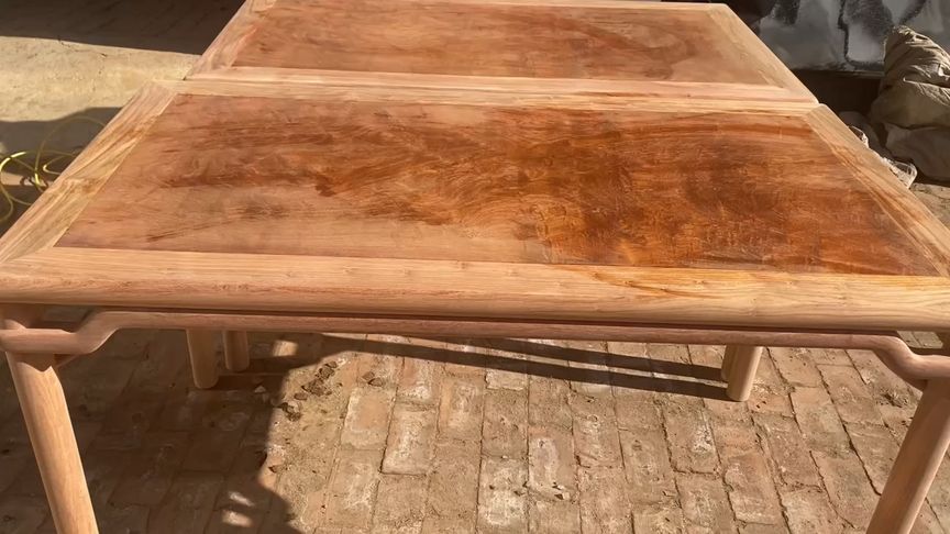 传承中国榫卯结构,带大伙看一下,餐桌上的榫卯