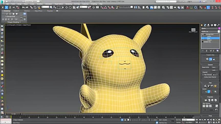 3分钟了解3dmax皮卡丘建模全过程,顶级大师都在看