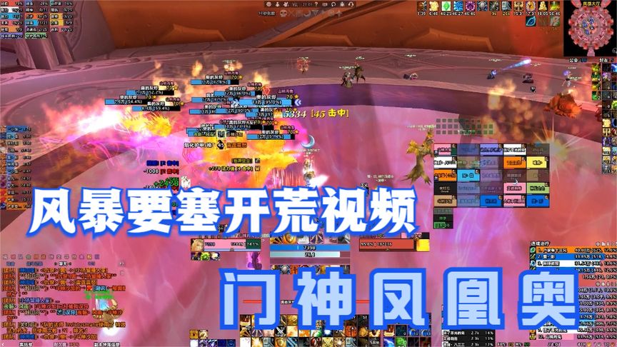 魔兽世界TBC怀旧服,风暴要塞开荒攻略,门神凤凰奥的防骑视角