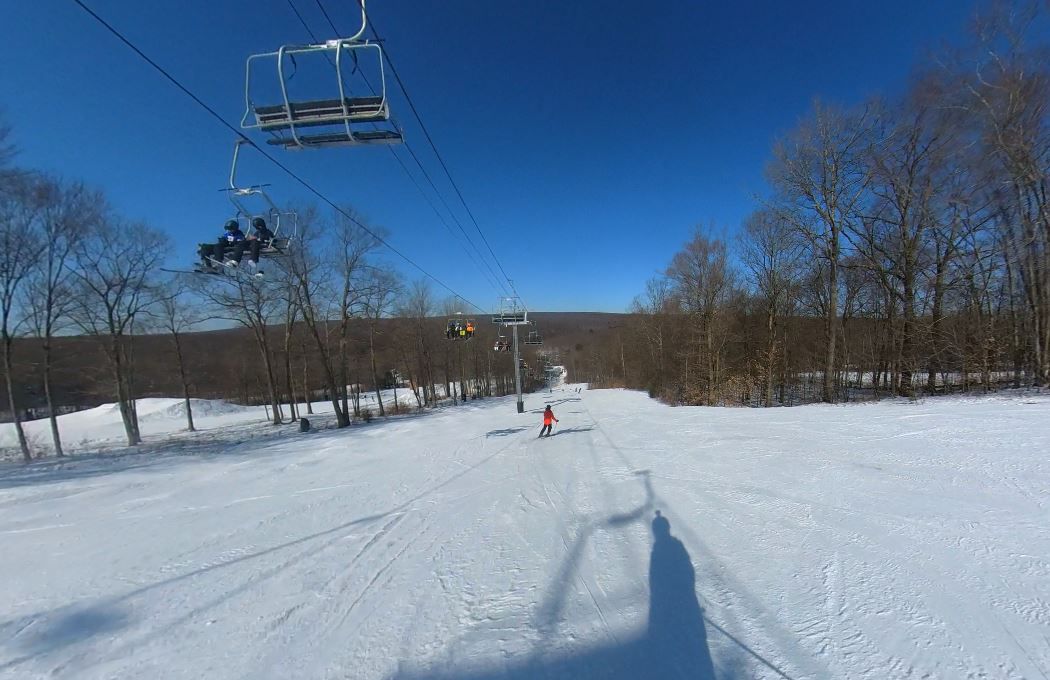 全景第一视角 双板滑雪 Jack Frost 美东小雪场周末畅滑 VR 4K 360° ...