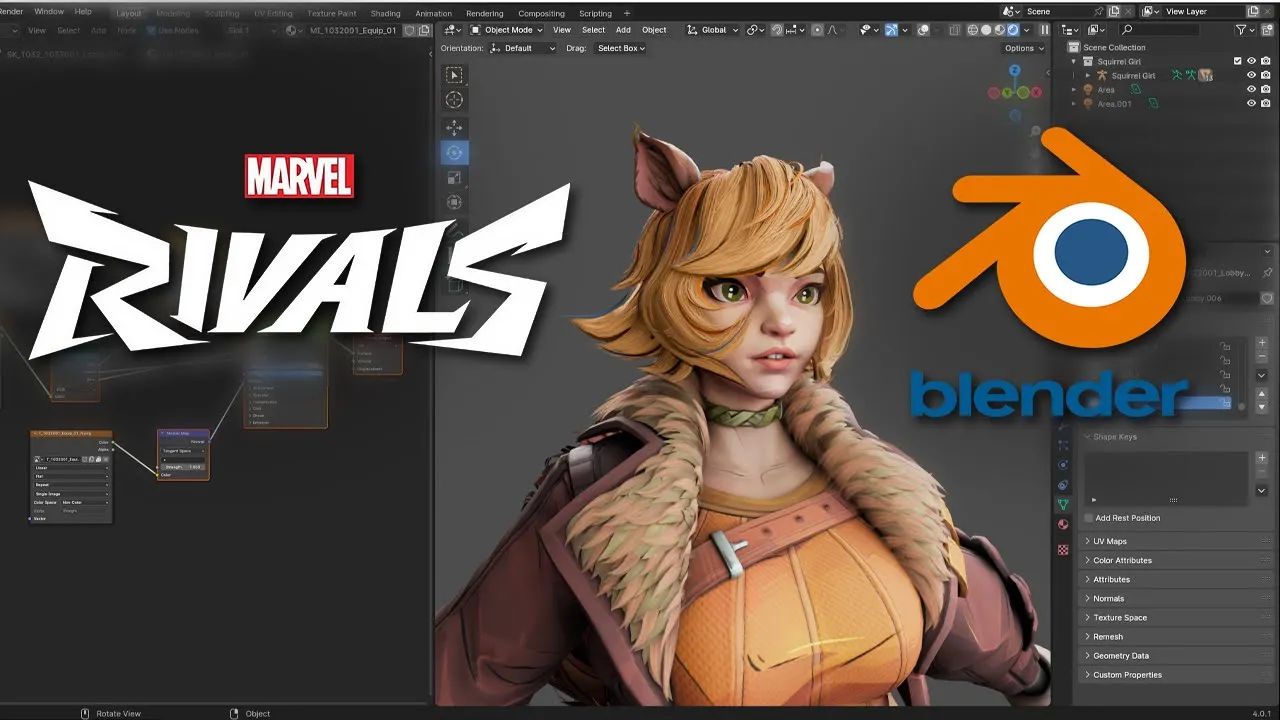 iBlender插件 如何提取 漫威争锋 3D 游戏模型并在 Blender 中使用