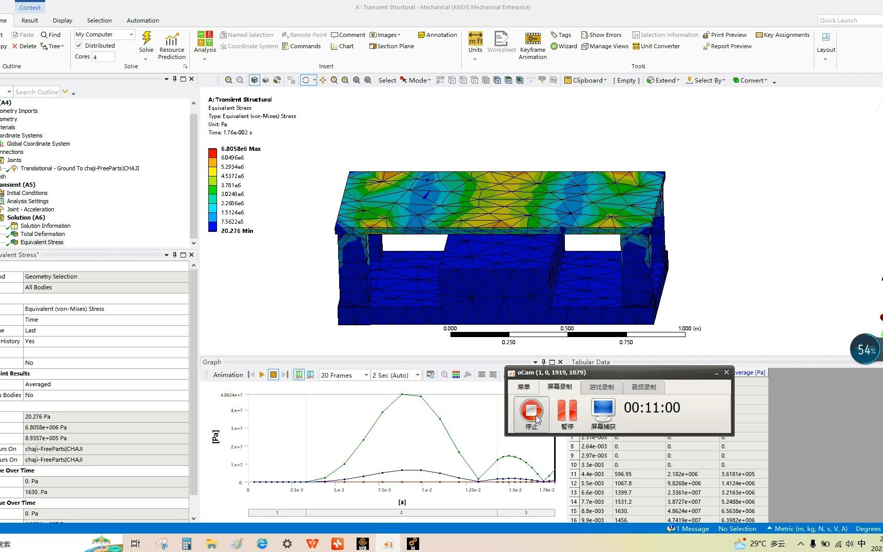 Ansys Workbench半正弦波冲击模拟方法