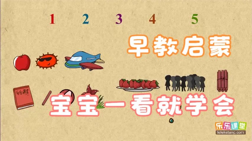 认识数字1-5;思维训练简单易懂@宝宝早教动画