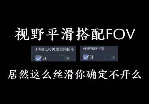 视野平滑搭配FOC原来视野平滑搭配FOV效果居然这么好