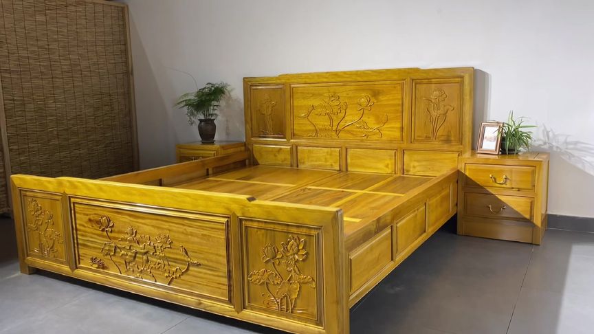 #金丝楠木家具 #中式家具 此款为香樟木材质,可定制