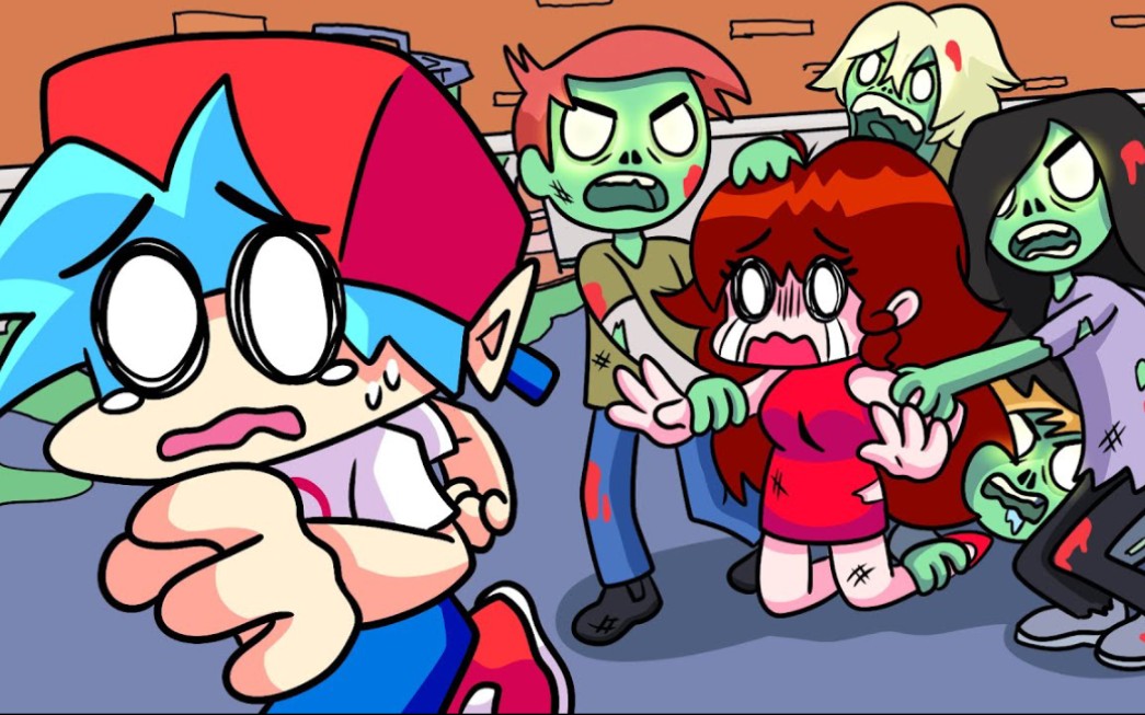 [FNF动画]Friday Night Funkin Logic, But ZOMBIES!