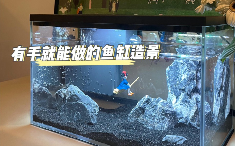 有手就能做的鱼缸造景教程(其实是为了展示我的猫)