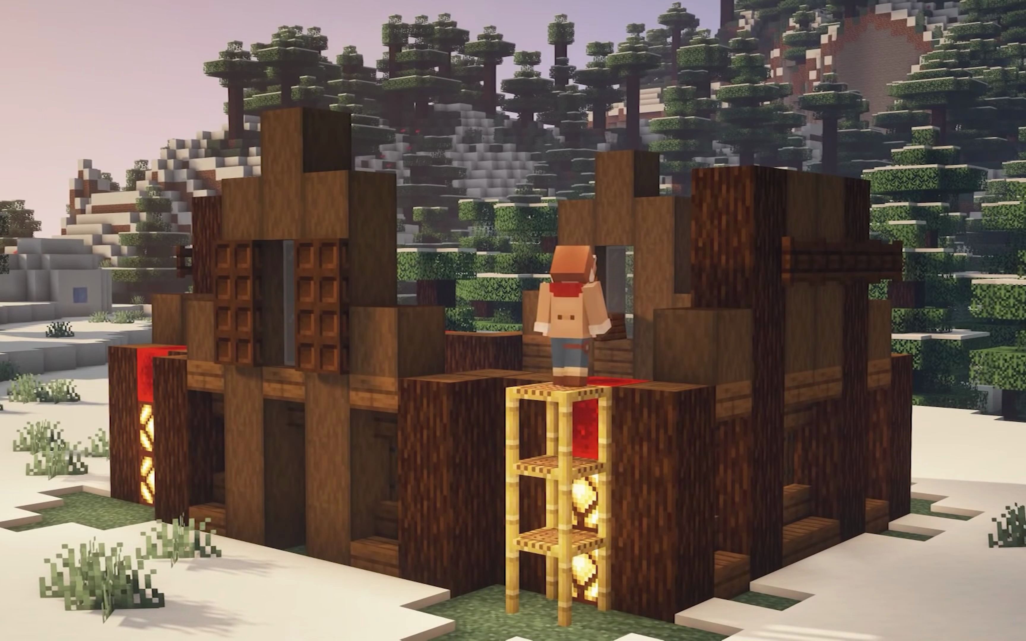 [Minecraft]我的元旦,我的冬日小屋[HYV NEWS](4K 120fps)