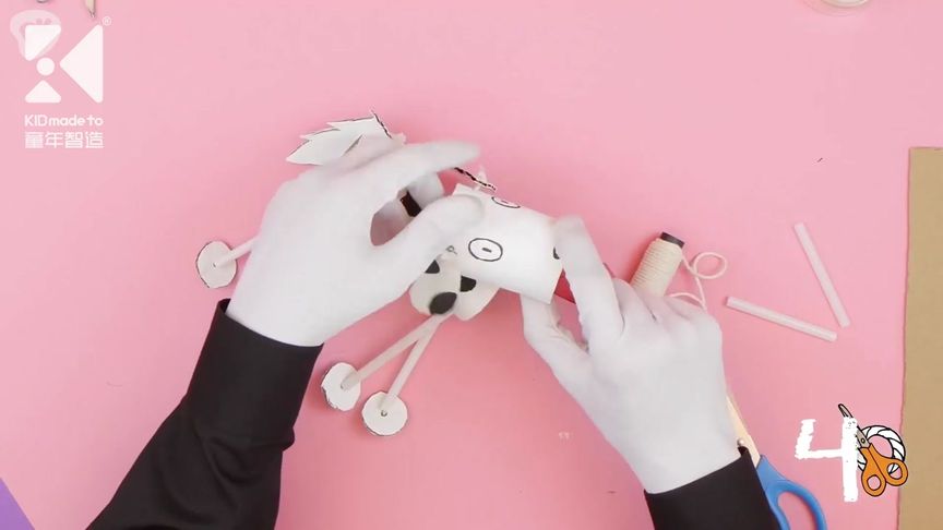 手工课程|用纸做一只会动的小狗狗,一起玩起来吧!