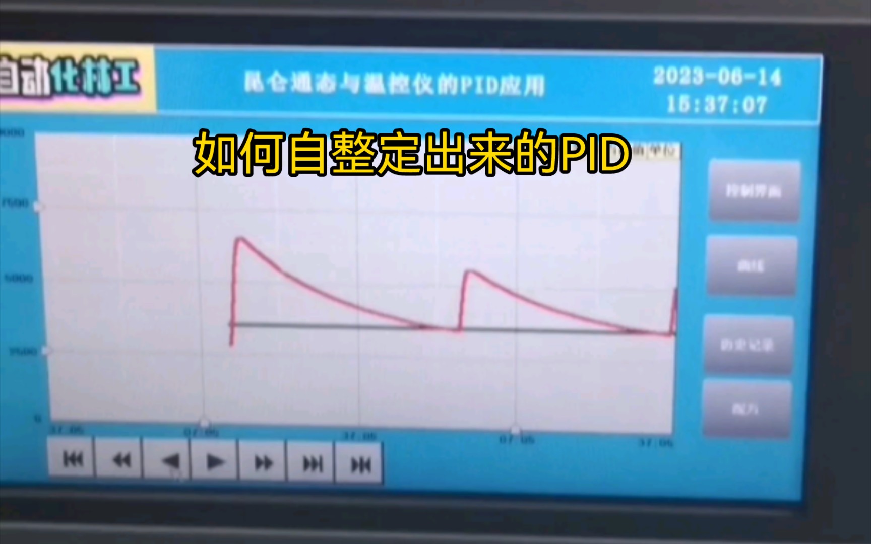 请控制理论以及控制工程的朋友告诉我如何结合曲线整定出来的PID参数