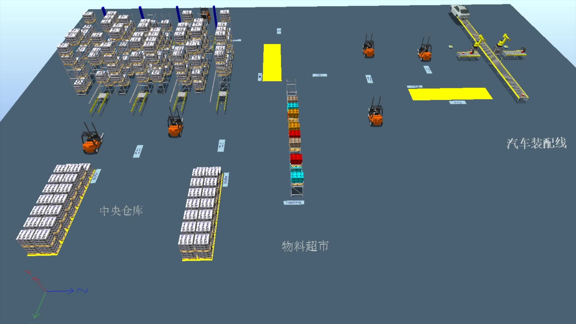 汽车装配线-3Ddemo建模