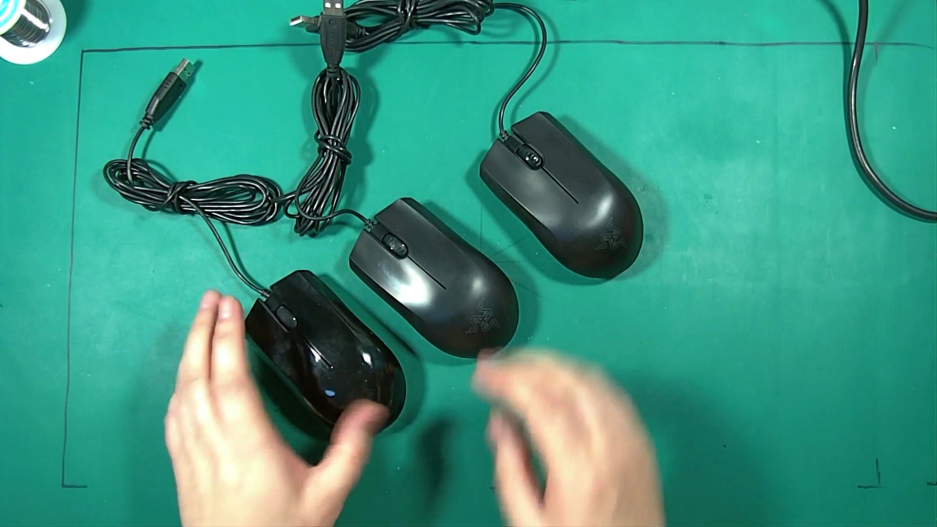 雷蛇地狱狂蛇系列1800,3500鼠标拆解,维修,换微动,调试雷云驱动设置宏