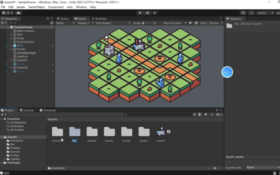 unity塔防游戏教程,制作第三种塔上#08