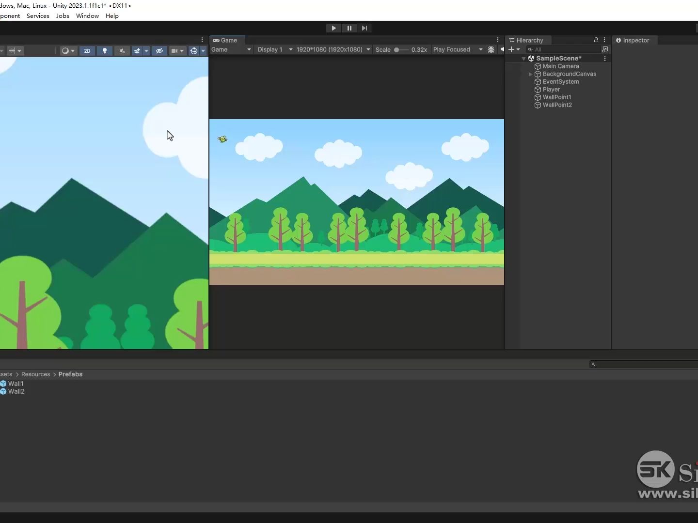 Unity零基础小游戏教程 小飞鸟 13-给小鸟添加碰撞器以及制作分数UI