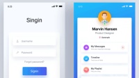 UI设计教程-职场类APP登录界面