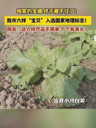 我市这六样"宝贝"入选国家地理标志!咱家的宝藏,终于藏不住了!网友:这...