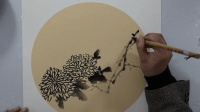 国画菊花技法教学, 浓淡墨相搭配, 画出的菊花会更漂亮