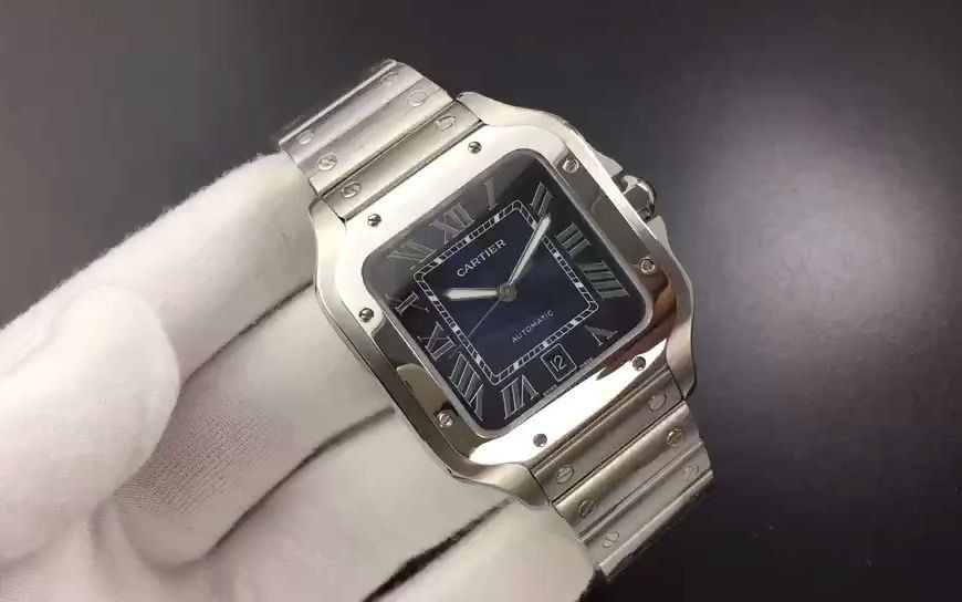 【GF】卡地亚山度士蓝血贵族新款,渐变孔雀蓝表盘,Santos Gradient...