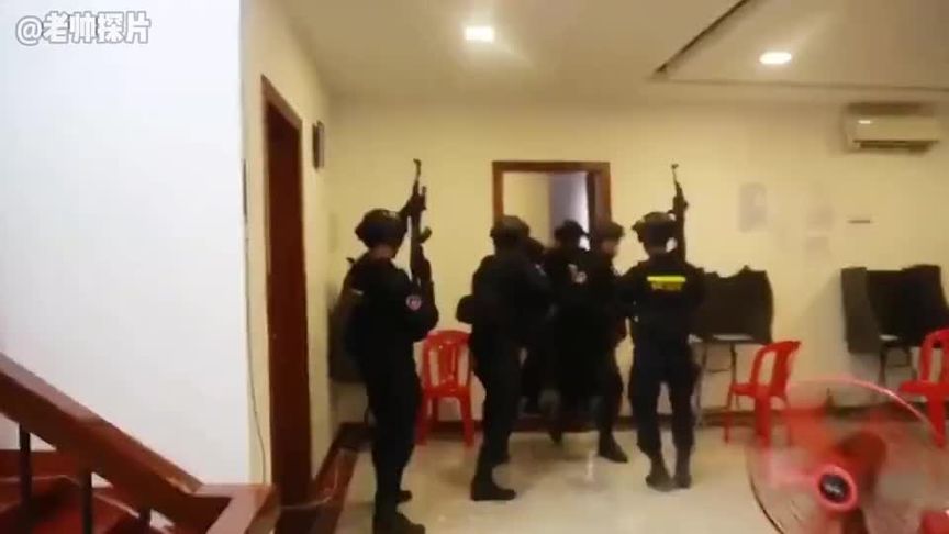 缅甸抓电信诈骗人员