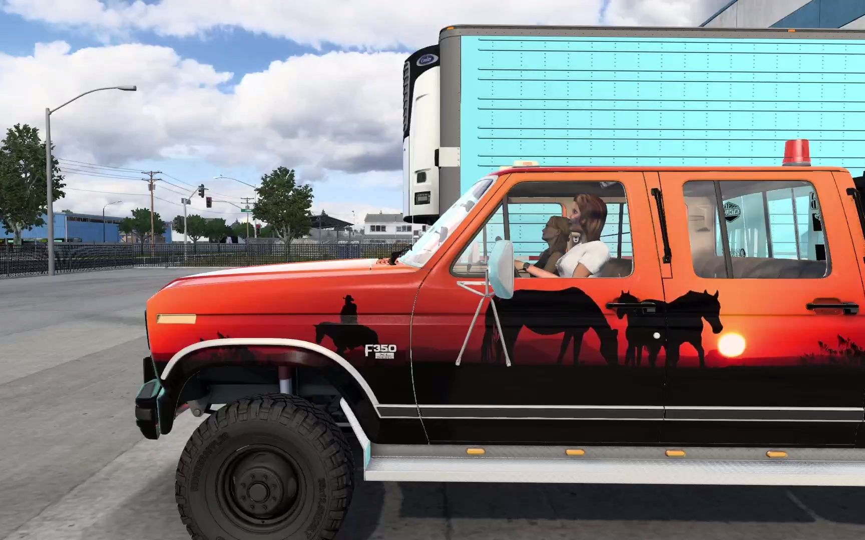 美国卡车模拟驾驶福特F350在亚利桑那州运输计算机