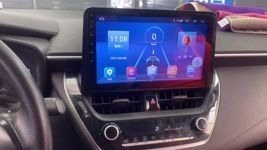 丰田卡罗拉原车屏升级全景一体机#大屏导航 #改装是一种态度