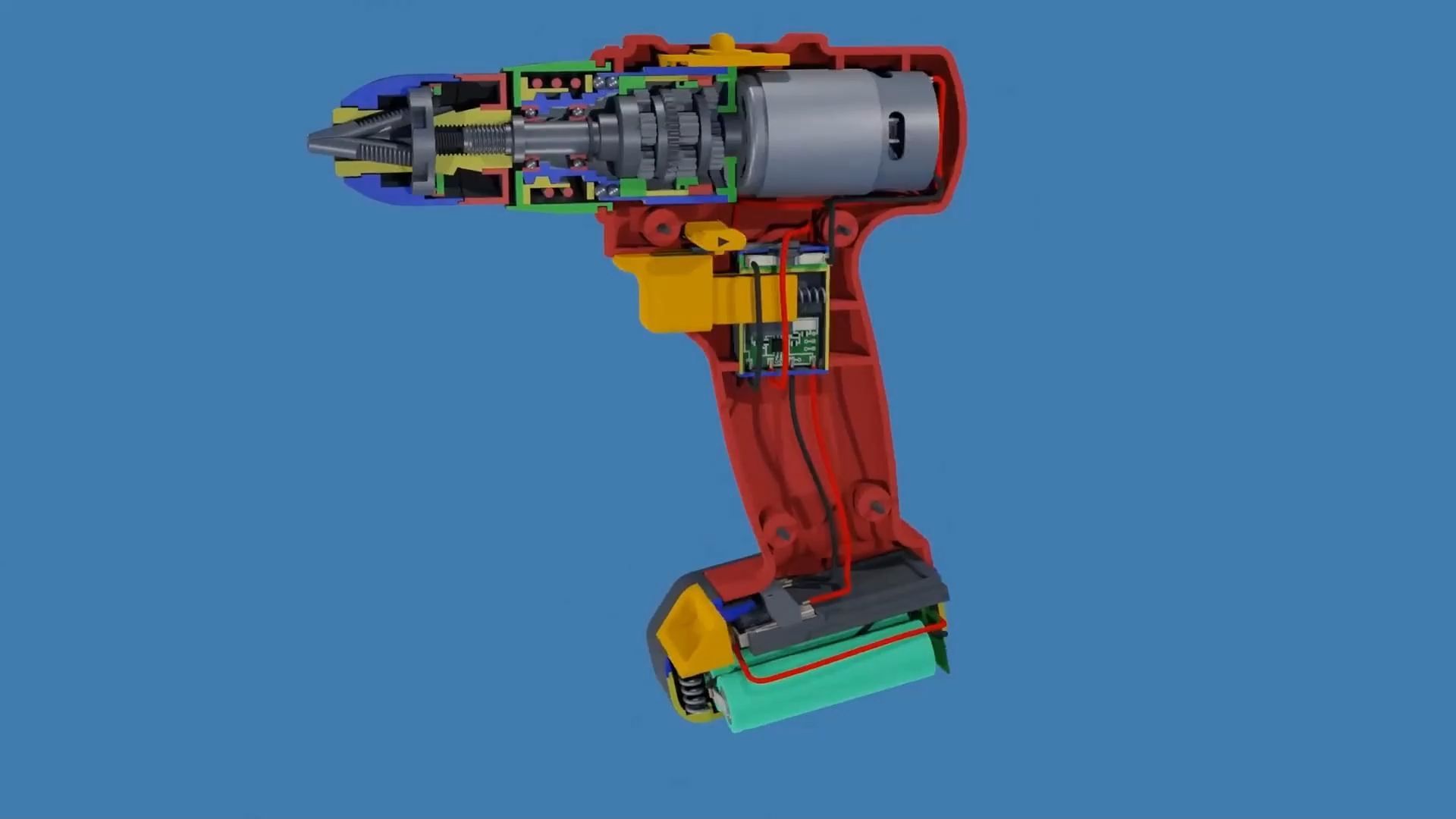 无线电钻的工作原理 中文配音