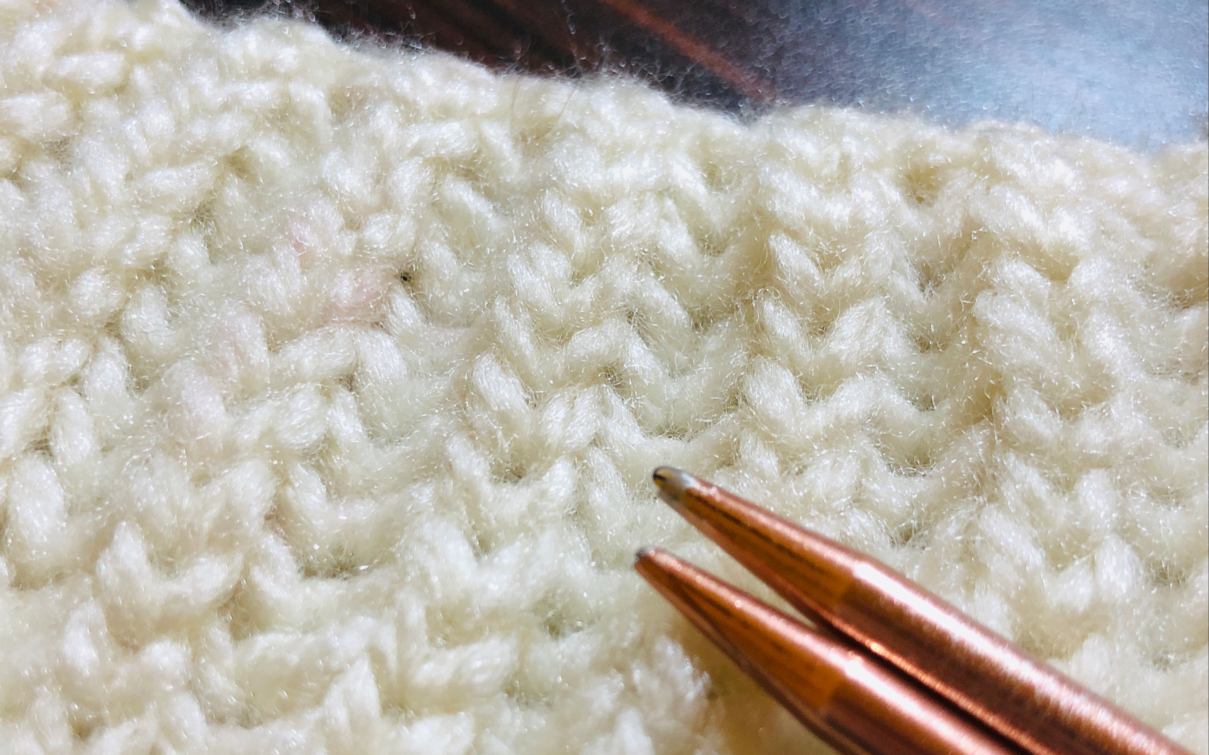 【西式针织入门教程04】织围巾教程之竖条纹Brioche Stitch(双元宝)~...